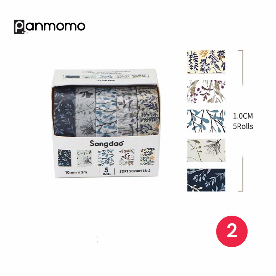 Masking Tape Set 5pc Season Garden | panmomo.com