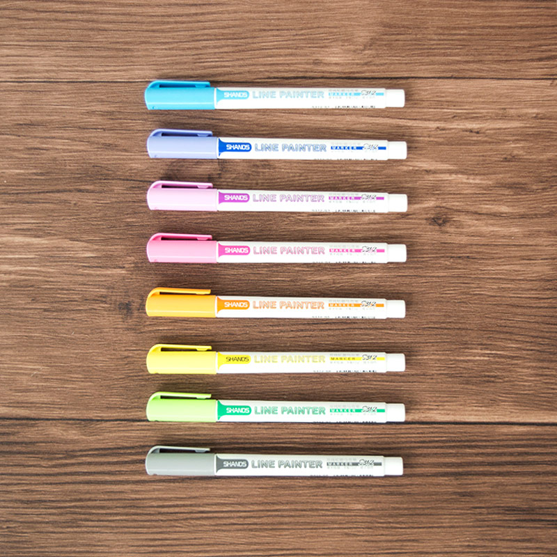 Line Painter Marker 8 Colors Set | panmomo.com