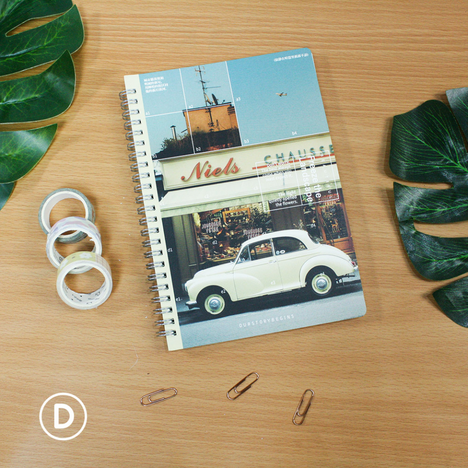 Freeze The Landscape Spiral Ruled Notebook A5 | panmomo.com